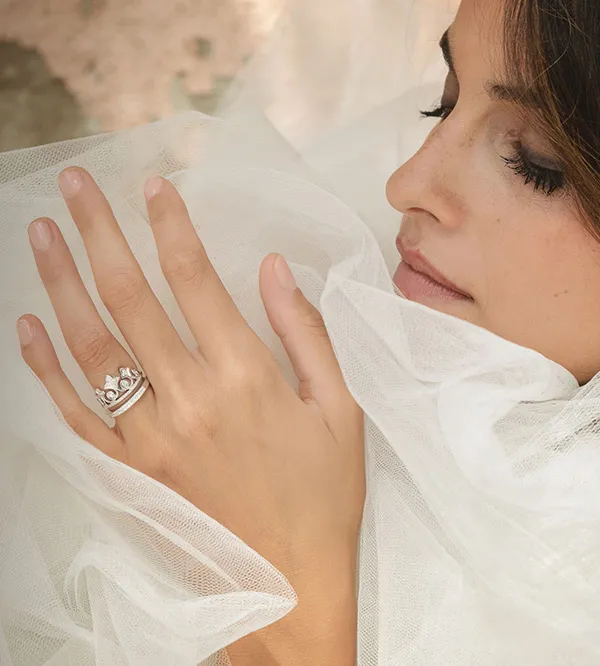 Destiny Ring - Sacred Love - 18K White Gold : Edenly jewellery