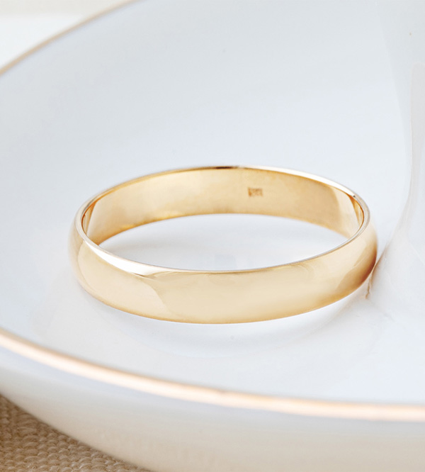 Yellow Gold Pure Ring : Edenly jewellery