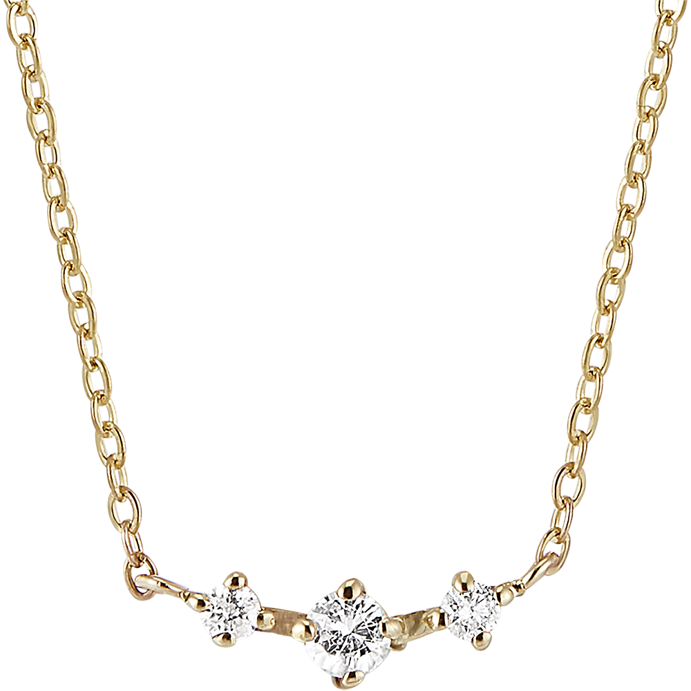 Collier Fraîcheur - Tara - or jaune 18 carats et diamants : bijoux Edenly