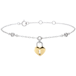 Bague Solitaire Bonbons d'or or rose 18 carats - 0.05 carat : bijoux Edenly