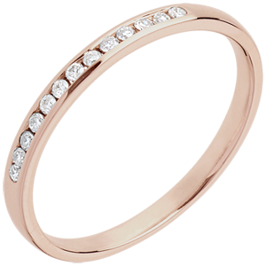 Alliance de mariage en or rose par Edenly